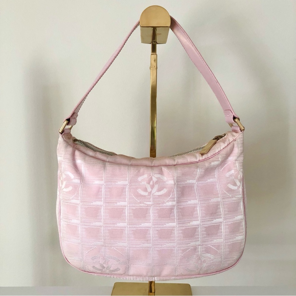 Chanel Pink Travel Line Shoulder Bag - Gem